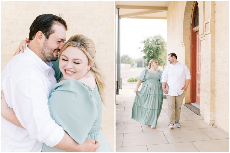 Jacklynn & AJ | Downtown Cuero, Texas Engagement Session ...